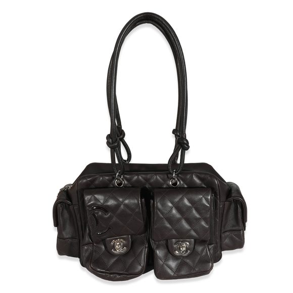 CHANEL | Bags | Chanel Brown Lambskin Small Cambon Reporter Bag | Poshmark